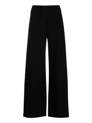 THE ROW Gala Flared Leg Trousers - Black