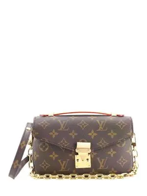 LOUIS VUITTON Monogram Canvas Pochette Metis East West Crossbody Bag - Brown