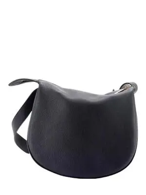 Versace Tavistock Leather Large Crossbody Bag - Black