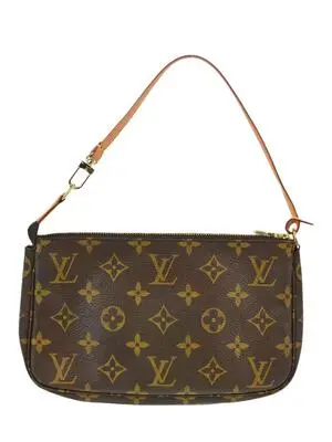 LOUIS VUITTON Monogram Pochette Tote Bag - Brown