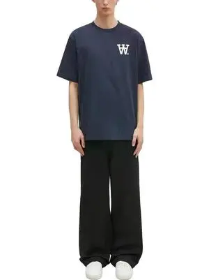 Wood Wood Asa Logo T-shirt - Blue