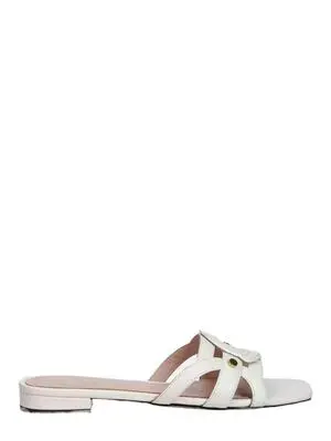 COCCINELLE C-me Logo Appliqué Sandals - Neutrals