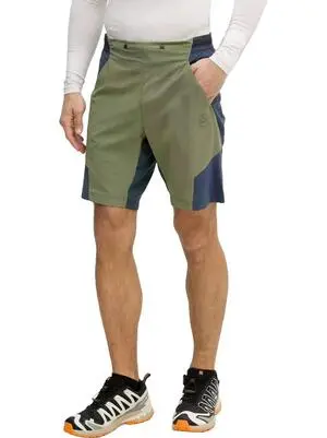LA SPORTIVA Trail Guard Logo-print Panelled Shorts - Green
