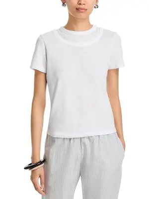 Velvet By Graham & Spencer Cassandra Short Sleeve Tee - White