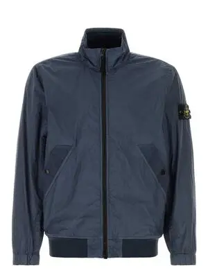 Stone Island Nylon Bomber Jacket - Blue