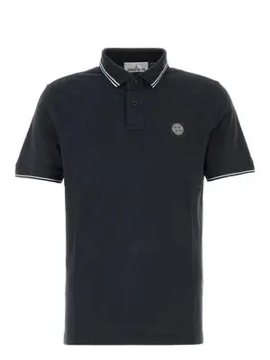 Stone Island Midnight Stretch Piquet Polo Shirt - Blue