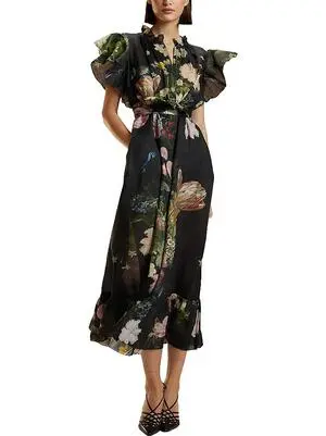 Cynthia Rowley Kaftan Dress - Black