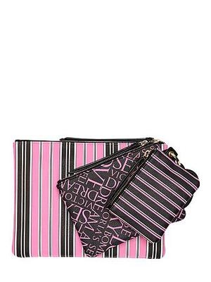 Victoria's Secret Wristlet Travel Pouch Trio - Print