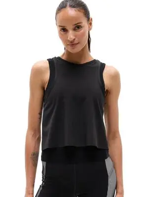 Athleta Endurance Built-in Bra Tank Top - Black