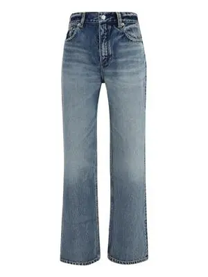 Alaïa Straight-leg Denim Jeans - Blue