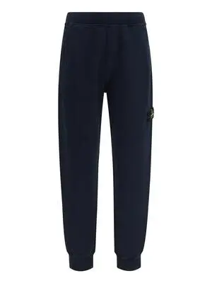 Stone Island Logo Patch Sweatpants - Blue