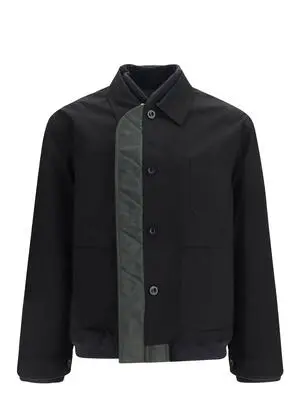 Sacai Nylon Ripstop Twill Bomber Jacket - Black