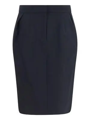 Magda Butrym Pleated Midi Skirt - Black