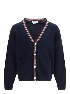 Thom Browne Hector Donegal Yarn Cardigan - Blue