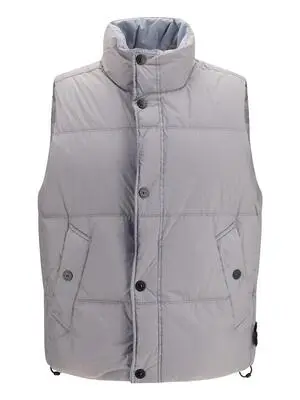 Stone Island Crinkle Reps Ny Padded Vest - Gray