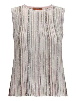 Missoni Sleeveless Ribbed Sequin Top - Multicolor