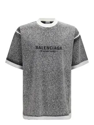 Balenciaga Oversized Mélange T-shirt - Gray