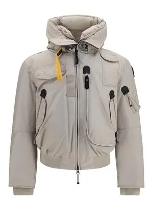 PARAJUMPERS Gobi Hooded Bomber Jacket - Gray