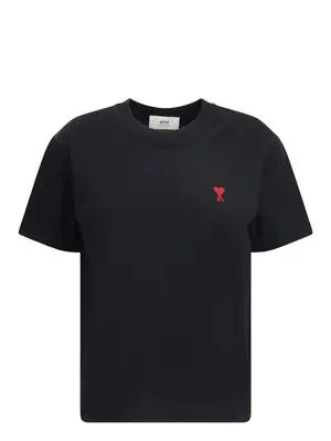 AMI Paris Logo T-shirt - Black