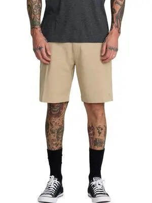 Rvca Water Repellent Hybrid Shorts - Khaki