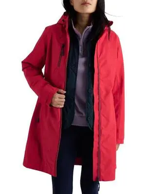 SEASALT CORNWALL Coverack Waterproof Organic Cotton Raincoat With Removable Hood - Cinder