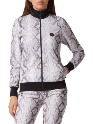 PLEIN SPORT Pleinsport Python Print Tracksuit Top And Trousers - Grey