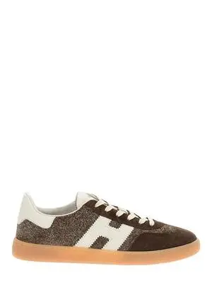 Hogan Suede Leather Lace-up Sneakers - Brown
