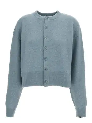 Extreme Cashmere N.170 Crew Neck Cardigan - Azzurro