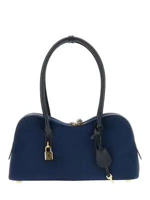 Stella McCartney Stella McCartney Ryder Shoulder Bag In Alter Suede Blu