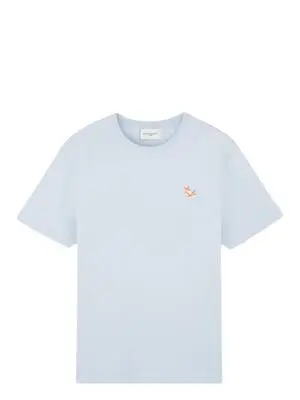 Maison Kitsuné Fox Patch Crewneck T-shirt - Blue