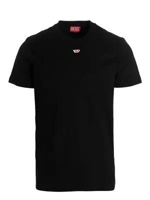 DIESEL® T-diegor-d Logo-patch Crewneck T-shirt - Black