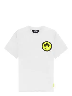 BARROW Logo Printed Crewneck T-shirt - White