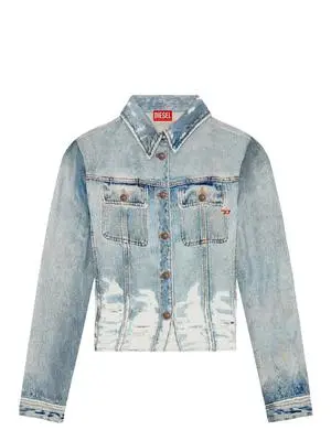 DIESEL® Diesel C-Lorelle Cropped Distressed Shirt