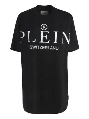 Philipp Plein Ss Iconic Plein Crewneck Jersey T-shirt - Black
