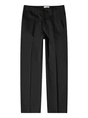 AMI Paris Mid-rise Cropped Trousers - Black