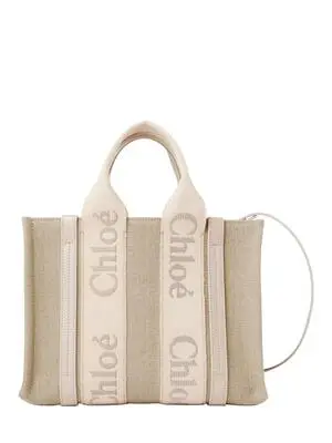 Chloé Woody Small Tote Bag - Nude