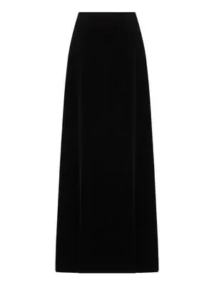 Dior Long Flared Skirt - Black
