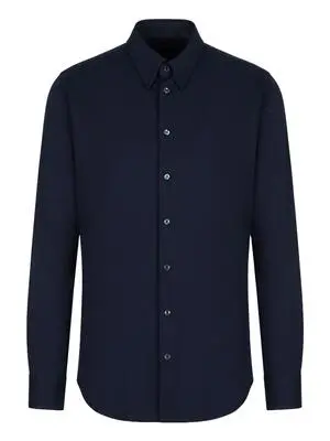Giorgio Armani Single-breasted Long-sleeved Shirt - Black