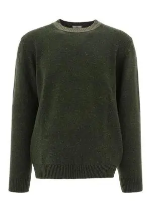 Woolrich Panelled Wool Jumper - Black