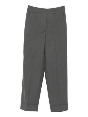 Peserico Cuffed Tailored Trousers - Black