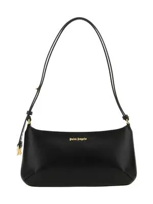 Palm Angels Logo Printed Shoulder Bag - Black