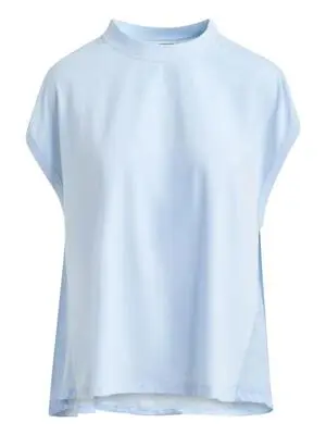 Essentiel Antwerp Short-sleeved Turtleneck T-shirt - Light Blue