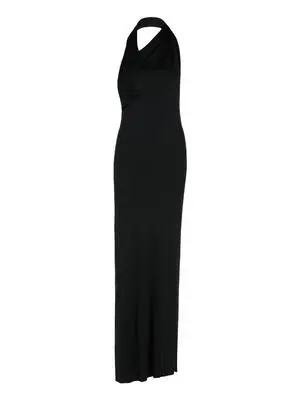 Khaite Asymmetrical Pendant Long Skirt - Black