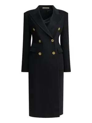 Tagliatore Long Double-breasted Coat - Blue