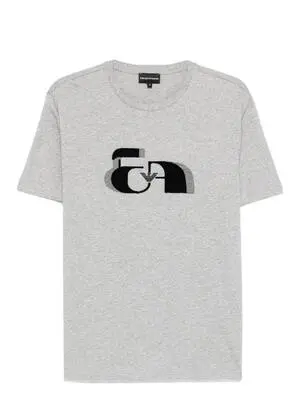 Emporio Armani Logo-graphic T-shirt - Grey