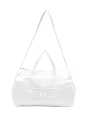 Elisabetta Franchi Zippered Travel Bag - White
