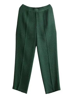 Issey Miyake Straight-leg Pleated Pants - Green