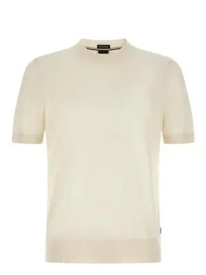 Hugo Boss Short-sleeve Knit Top - White