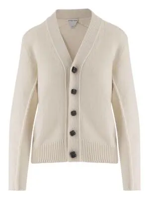 Bottega Veneta V-neck Long-sleeved Knit Top - Nude