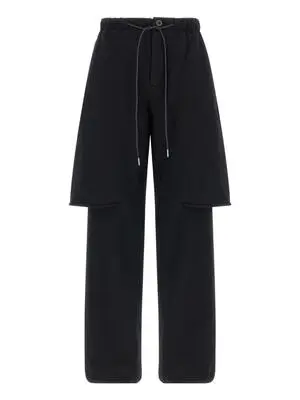 Sacai Trompe L'oeil Bermuda Pants - Black